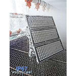 Kekeou GDIDEA LED Flood Light Outdoor 300W Field Lights Stadium Lights LED Floodlights 33000LM 6500K IP67 Waterproof Adjustable Lighting Angle Exterior Flood Lights for Arenas