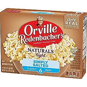Orville Redenbacher's Naturals Simply Salted Popcorn, Classic Bag, 6-Count