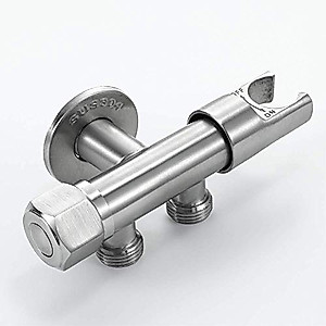 MINJING Water-Tap Bath Shower Systems Toilet Bidet Spray Set, Handheld Bidet Faucet Single Cold Valve with Holder Sprayer PVC Shower Hose