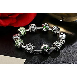 EVESCITY Silver Caduceus Medical Nurse Doctor Bead Sterling Charm Fits Pandora & Similar Bracelets