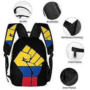 FunnyStar Colombia Flag Resist Laptop Backpack Cute Daypack for Camping Shopping Traveling