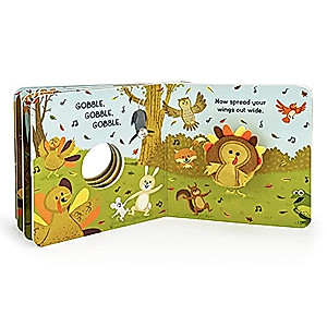 Gobble Wobble Finger Puppet Thanksgiving Board Book Kids Ages 0-4 (Children's Thanksgiving Interactive Finger Puppet Board Book)