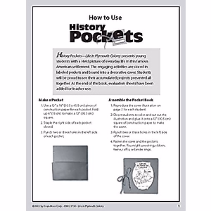 History Pockets: Life in Plymouth Colony, Grades 1-3