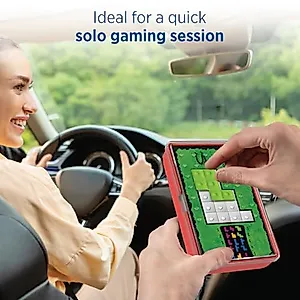 Ubongo The Brain Game to Go | Thames & Kosmos | Fast-Paced, Addictive, and Easy-to-Learn | Convenient Self Contained Carrying Case | Solo Geometric Puzzle Game | for Ages 8 and Up