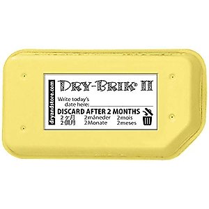 Dry-Brik II Desiccant Blocks - 6 Blocks (2 Packs of 3 Blocks)| Replacement Moisture Absorbing Block for the Global II and Zephyr by Dry & Store | Hearing Device Dehumidifiers (Limited Edition)