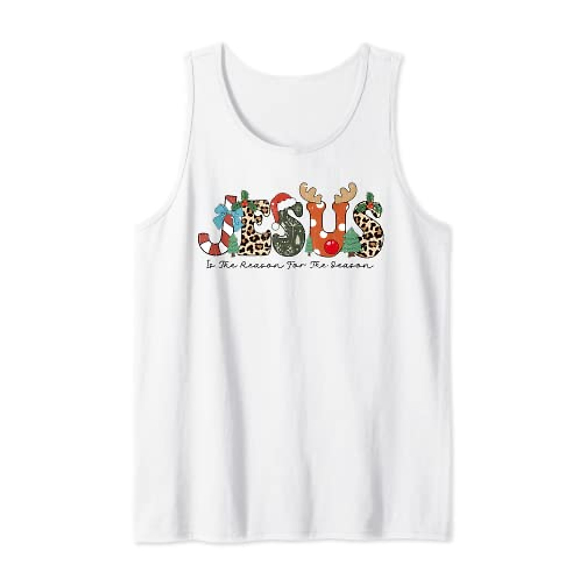 Christian Jesus The Reason Christmas Stocking Stuffer Tank Top