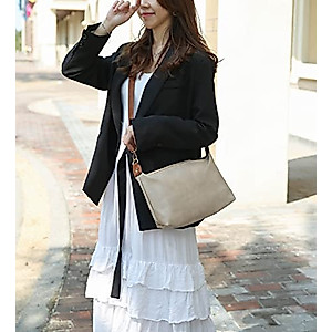 Mia K Collection 3-PC Set, Studded Tote Bag for Women, Pouch Handbag, Wristlet Purse, Crossbody Shoulder Strap PU Leather Black