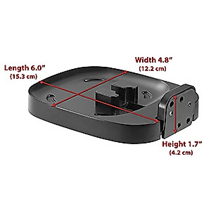 EXIMUS Speaker Wall Mount Bracket for SONOS ONE and SONOS ONE SL and SONOS Play:1 and Universal Speakers - Black