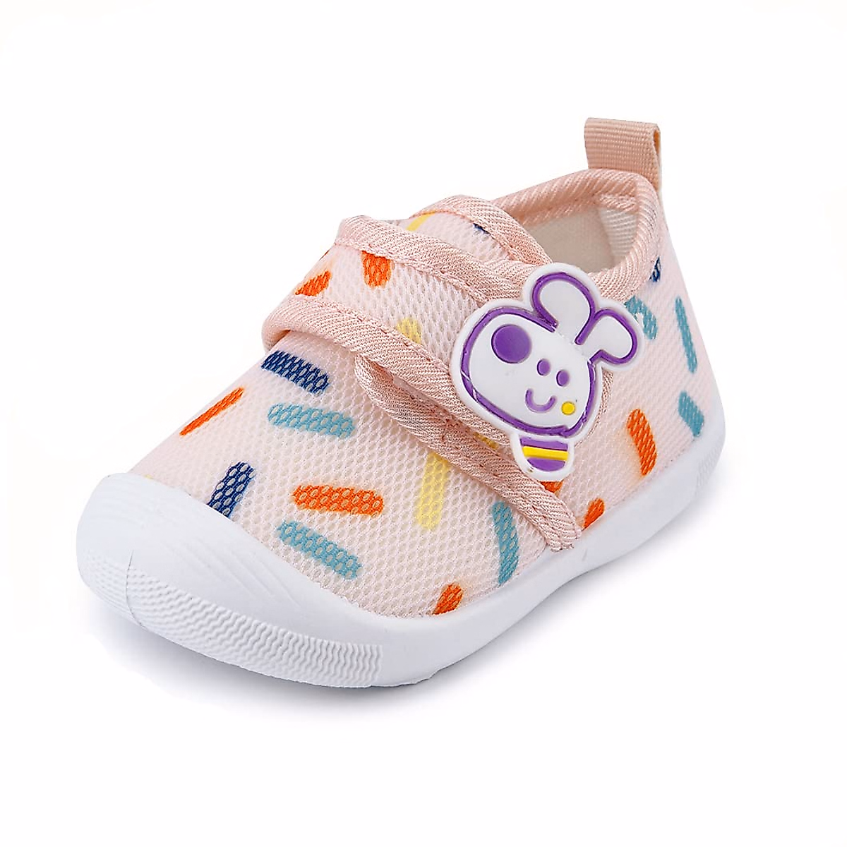 WILLFUN Toddler Squeaky Shoes Baby Boy Girl First-Walking Sneakers Infant Soft Sole Little Kid Trainers for 0-3-Year-old First Walkers(5 Toddler)