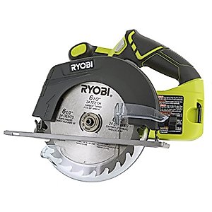 Ryobi P507 One+ 18V Lithium Ion Cordless 6 1/2 Inch 4,700 RPM Circular Saw w/ Blade (Battery Not Included, Power Tool Only)