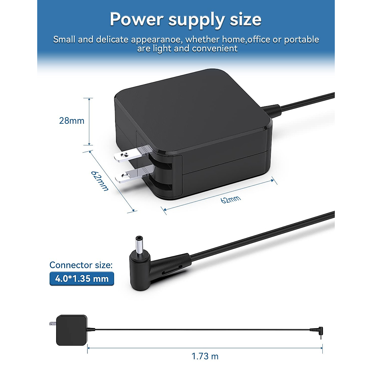 45W 33W AC Adapter Laptop Charger Compatible with ASUS AD883J20 X540S X540L Q504U Q302L X553M UX360C Q200E C300S C300M Q200E Q502LA Q302U X200MA X541NA ZenBook UX305 UX330 UX330U UX360