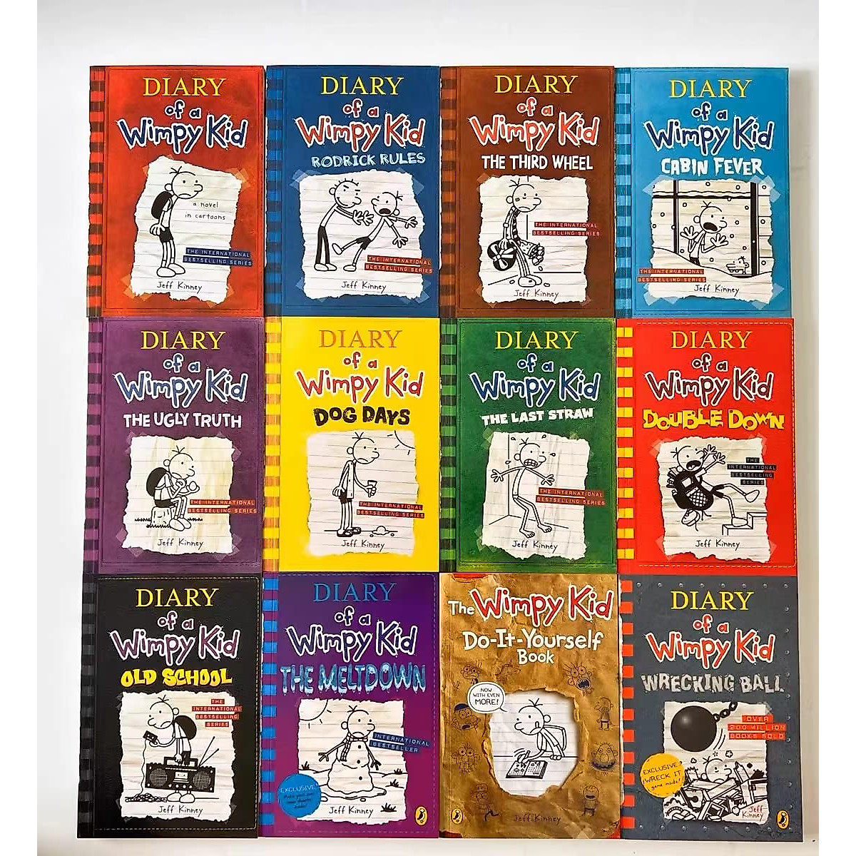 JINGH Diary of a Wimpy Kid Books 1-16 Full Set 8-12 Years