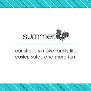 Summer Infant 3Dlite Convenience Stroller, Black (Silver Frame)