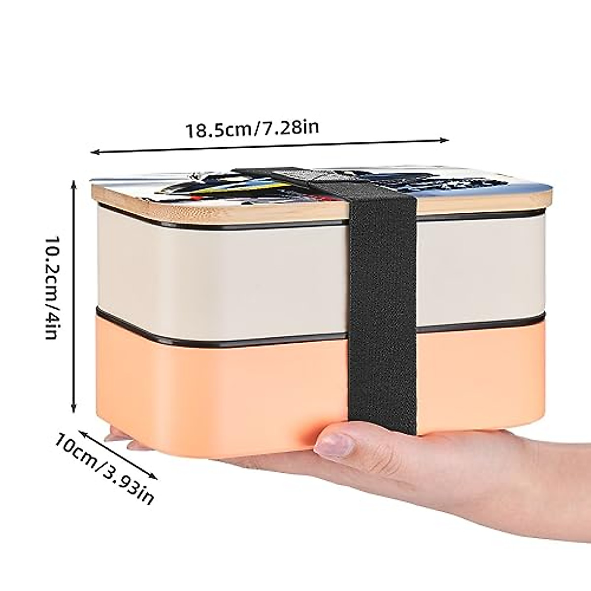 Advanced Snowmobile Adult Lunch Box, Bento Box, With Cutlery Set Of 3, 2 Compartments, Rectangular, Lunch Box For Adults