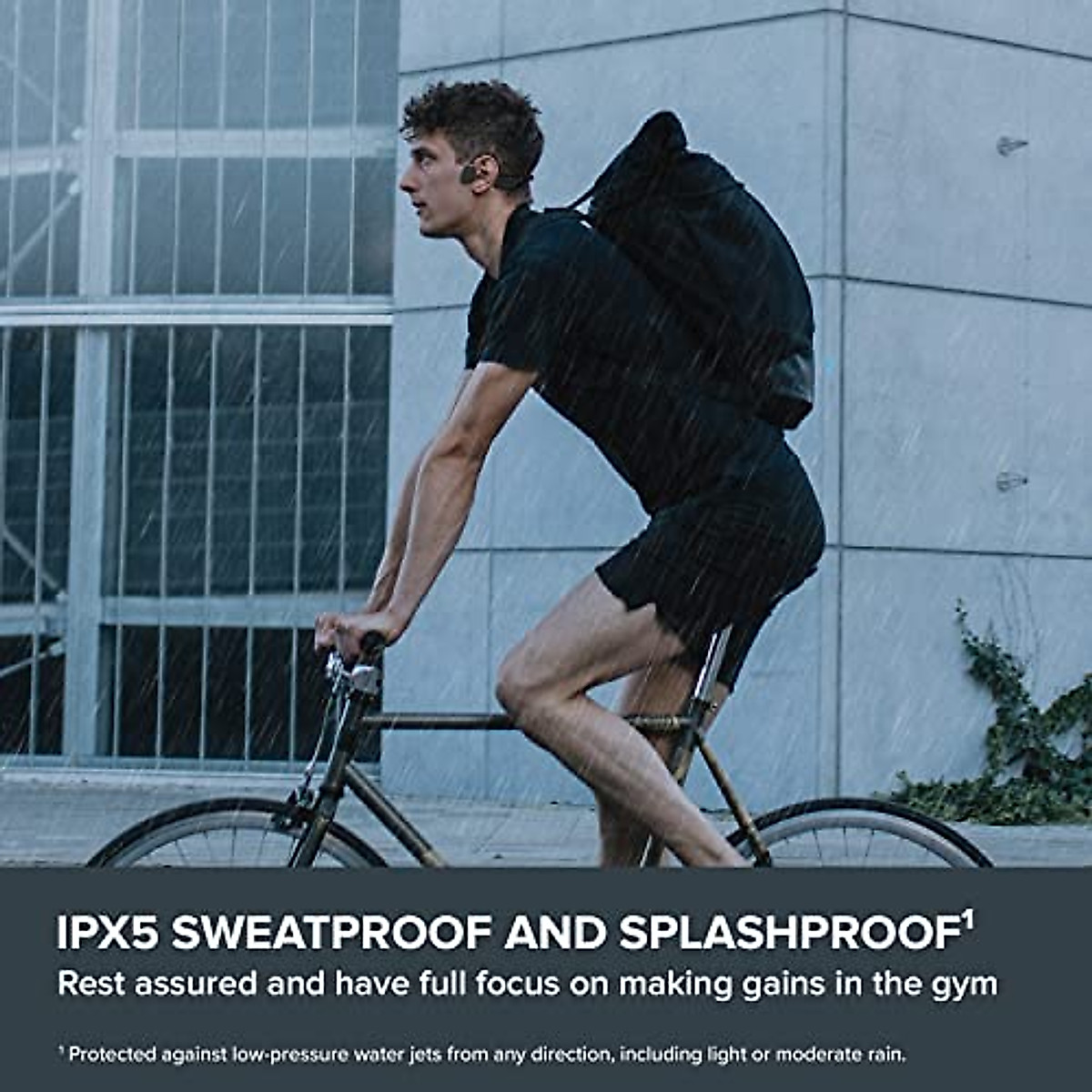 Creative Outlier Free Wireless Bone Conduction Headphones with Bluetooth 5.3, IPX5 Sweat and Water Splash Resistance, Multipoint Connectivity, Up to 10 Hours of Battery Life, Built-in Mic