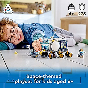 LEGO City Lunar Roving Vehicle 60348 Outer Space Toy, NASA Inspired Set for Kids 6 Plus Years Old with 3 Astronaut Minifigures