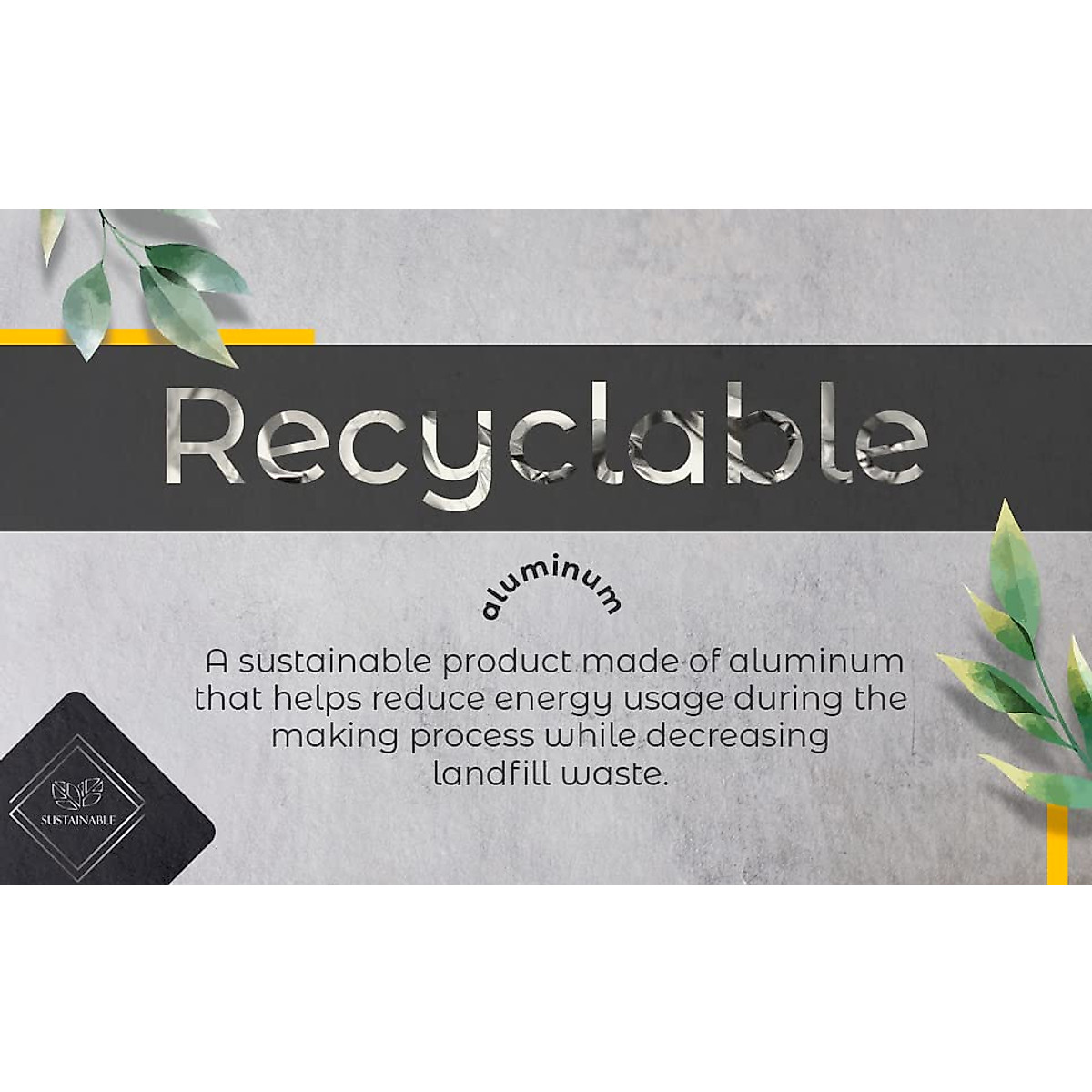 Minimalist Bottle Holder. Handcrafted, Stylish, Made of Recycled Aluminum.