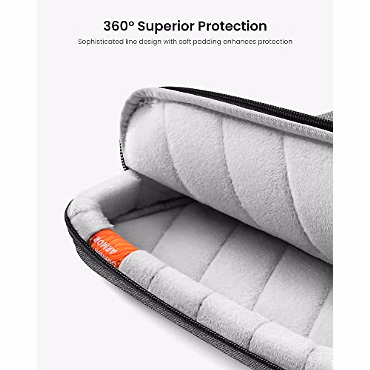 tomtoc Laptop Shoulder Bag for 14 Inch MacBook Pro M4/M3/M2/M1 Pro/Max 2024-2021, 13.5-14.4 Surface Laptop 6/5/Studio 2, Surface Book 3, 360 Protective Case Fit Asus VivoBook