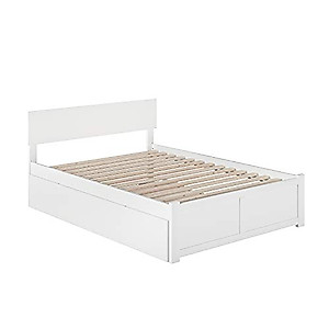 Atlantic Furniture AR8132052 Orlando Platform, Full, White