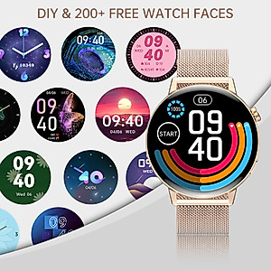 Smart Watch for Women (Make/Answer Call),1.32"HD Screen Smartwatch for Android and iOS Phones Compatible,Fitness Tracker with Heart Rate Sleep Monitor AI Voice digital Waterproof Watch for Women.