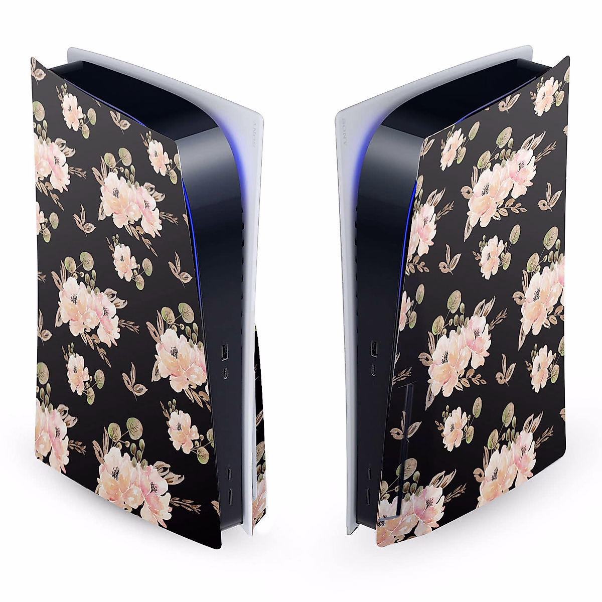 Head Case Designs Officially Licensed Anis Illustration Vintage Black Art Mix Vinyl Faceplate Sticker Gaming Skin Case Cover Compatible with Sony Playstation 5 PS5 Disc Edition Console