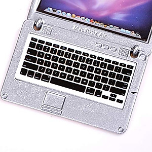 1 Pack Dollhouse Mini Laptop Scene Miniatures Computer Simulation Notebook Lap Top Lovely Folding Laptop Model for Doll DIY 1/12 1/6 Scale Dolls House Furniture Doll Accessories Kids Pretend Toys