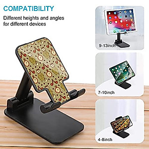 Cat in Suit Pipe Cell Phone Stand Foldable Adjustable Cellphone Holder Desktop Dock Compatible with iPhone Switch Tablets (4-13")