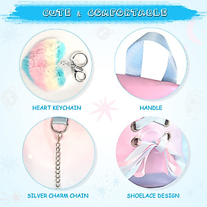 Girls Backpack, Gradient Lightweight Kids School Backpacks for Girls, Cute Book Bag for Girl for Kid Students Elementary Middle School, Kids' School Bag, 16.5*12*5in Pink