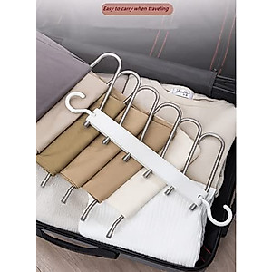 Magic Pants Hanger, Multipurpose Closet Hanger, Space Saving Wardrobe Organizer (2-Pack)