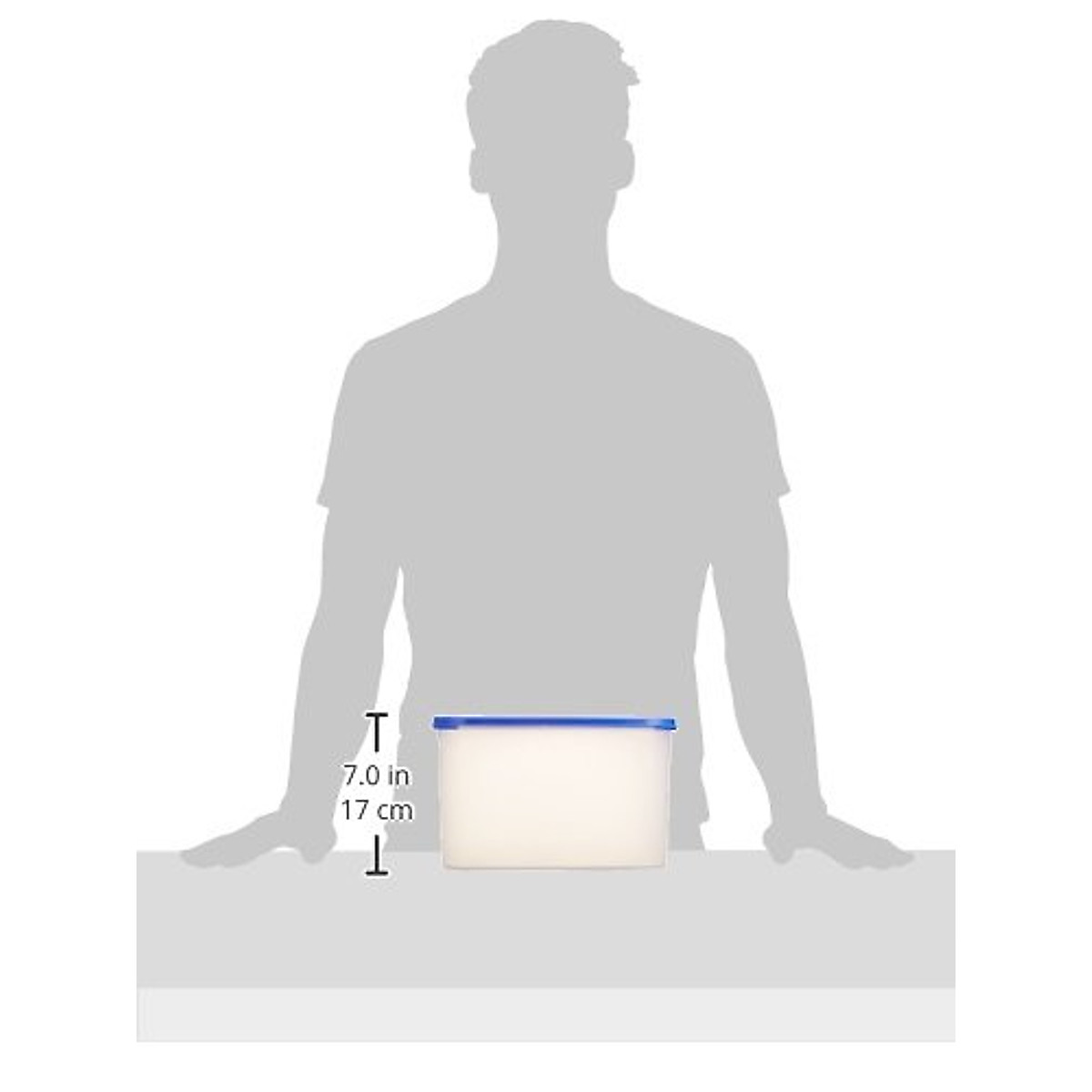 Tupperware Modular Mates Rectangular #3 Brilliant Blue Seal