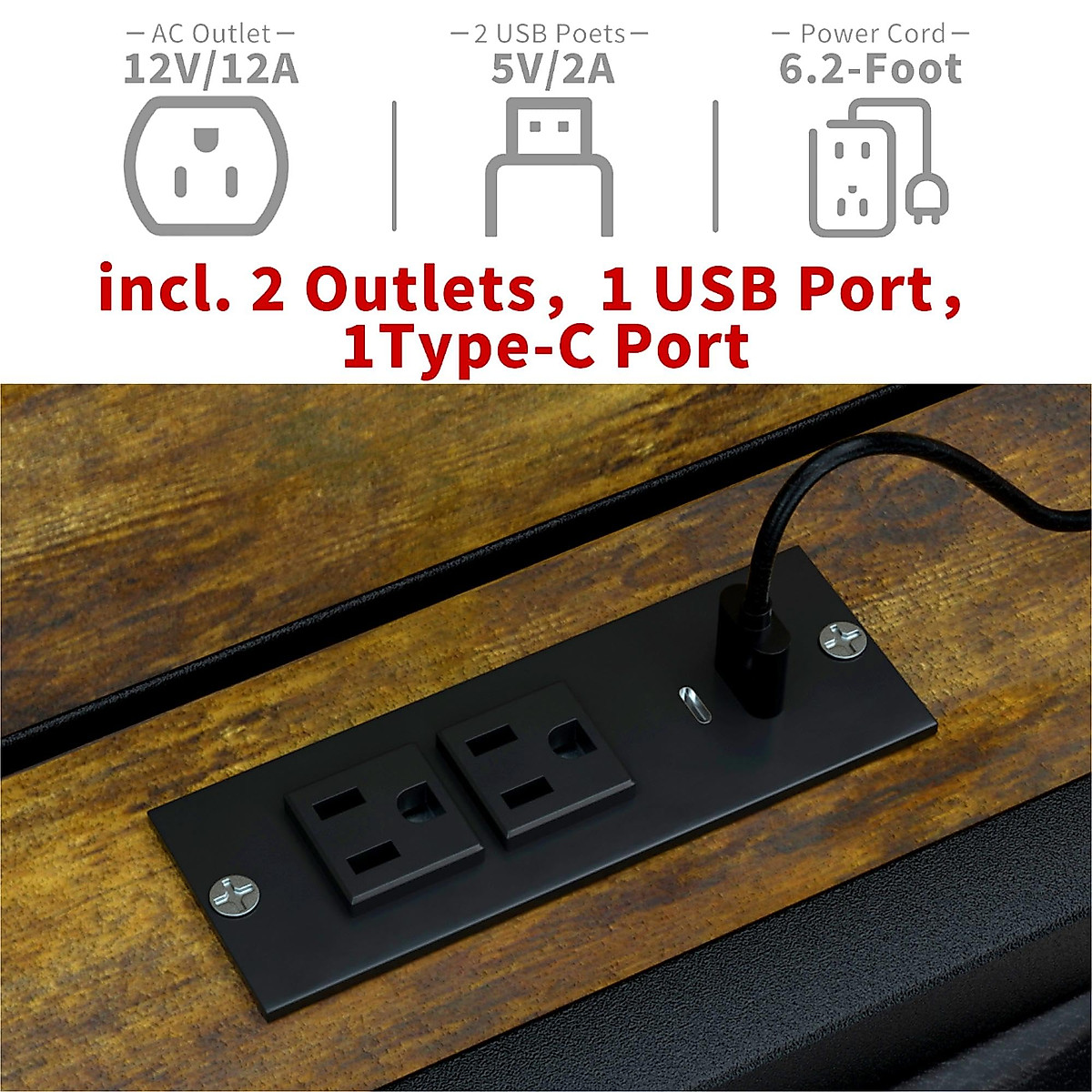 GAZHOME Twin Bed Frame with 4 Storage Drawers and Charging Station, Twin Upholstered Platform Bed Storage Headboard, No Box Spring Needed, Heavy Duty Slats, Noise Free, Easy Assembly