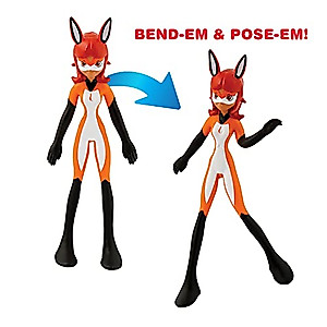 Bend-EMS - Miraculous Ladybug - The Original Bendable, posable Actions Figures from The 90's are Back! Great Birthday Gifts for Kids, Boys, and Girls
