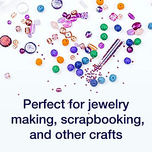 Elizabeth Ward Bead Storage Solutions Clear Plastic Storage Containers (8pc) – Small – Organize Beads, Jewelry Making and Craft Supplies, Earrings and More – Securely Snaps Shut, 1-1/6” x 2” x 1-1/8”