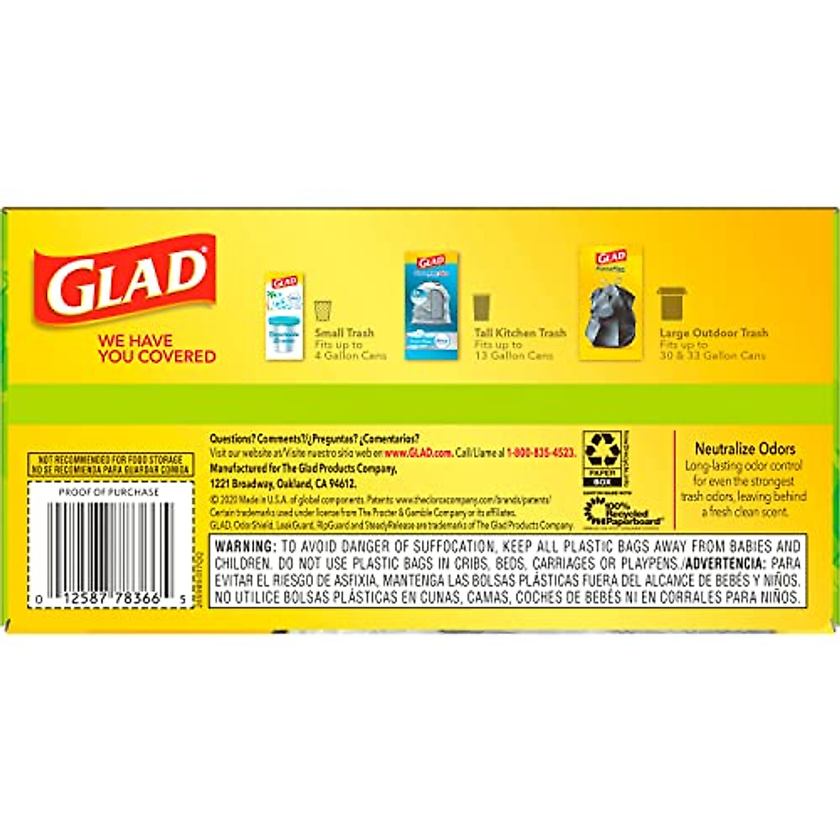 GLAD ForceFlex Tall Drawstring Trash Bags, 13 Gallon Grey Trash Bags for Tall Kitchen Trash Can, Citrus & Zest with Febreze Freshness to Eliminate Odors, 40 Count - Packaging May Vary