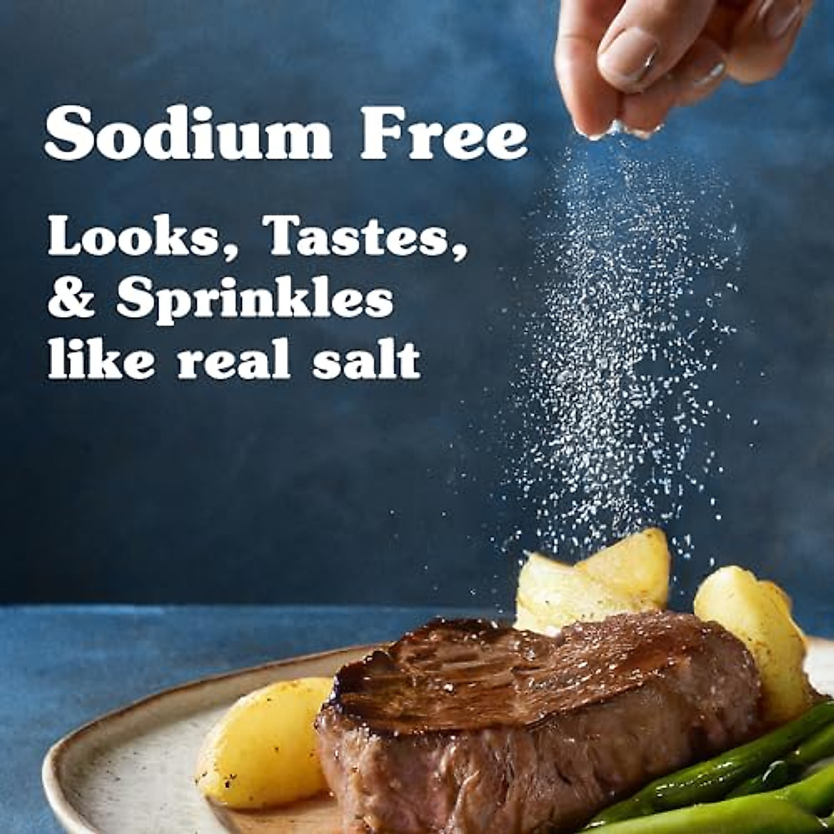 Nu-Salt Sodium-Free Salt Substitute (3 Pack) Contains Potassium Chloride, Table Salt Alternative, Vegan, Good for Chips, Pretzels, French Fries, Popcorn Seasoning, 3oz Shaker Bottle
