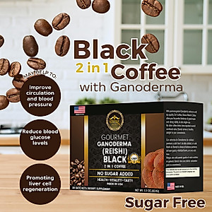 Eternal Spirit Beauty Asian Black Coffee Singles - Unparalleled Convenience in Individual Packets for Quick and Flavorful Energy (30 Sachets - 0.07 Oz Each)
