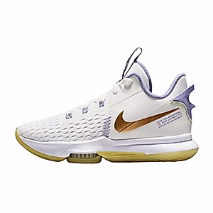 Nike Lebron Witness CQ9380-102 Mens Basketball Shoes (Summit White/MTLC Bronze)