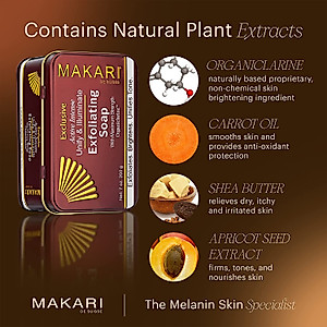 Makari Exclusive Active Intense Exfoliating Soap (7oz) | Unify & Illuminate | Advanced Brightening Bar for Dark Spots and Blemishes | Exfoliates Dead Skin Cells and Helps Reveal Natural Skin Radiance