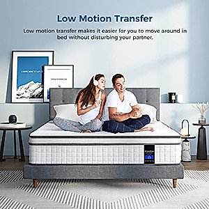 Inofia Twin Mattress, 10 Inch Twin Size Hybrid Mattress in a Box with Cool Memory Foam, Breathable Comfortable Single Mattress, Motion Isolating Individually Wrapped Coils, Supportive&Pressure Relief