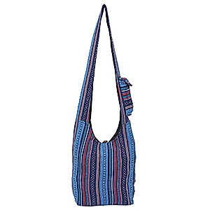 THE COLLECTION ROYAL Graphic Crossbody Bag for Women, Boho Purse, Boho Bag, Hippie Bag, Indie Tote Bag, Cloth Purse for Women