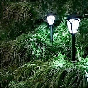 ZHUANYIYI 4 Pieces, Outdoor Solar Ground Plug-in Landscape Lights, Garden Lawn Waterproof Lighting, Home Garden Pavement Holiday Creative Decoration Lights