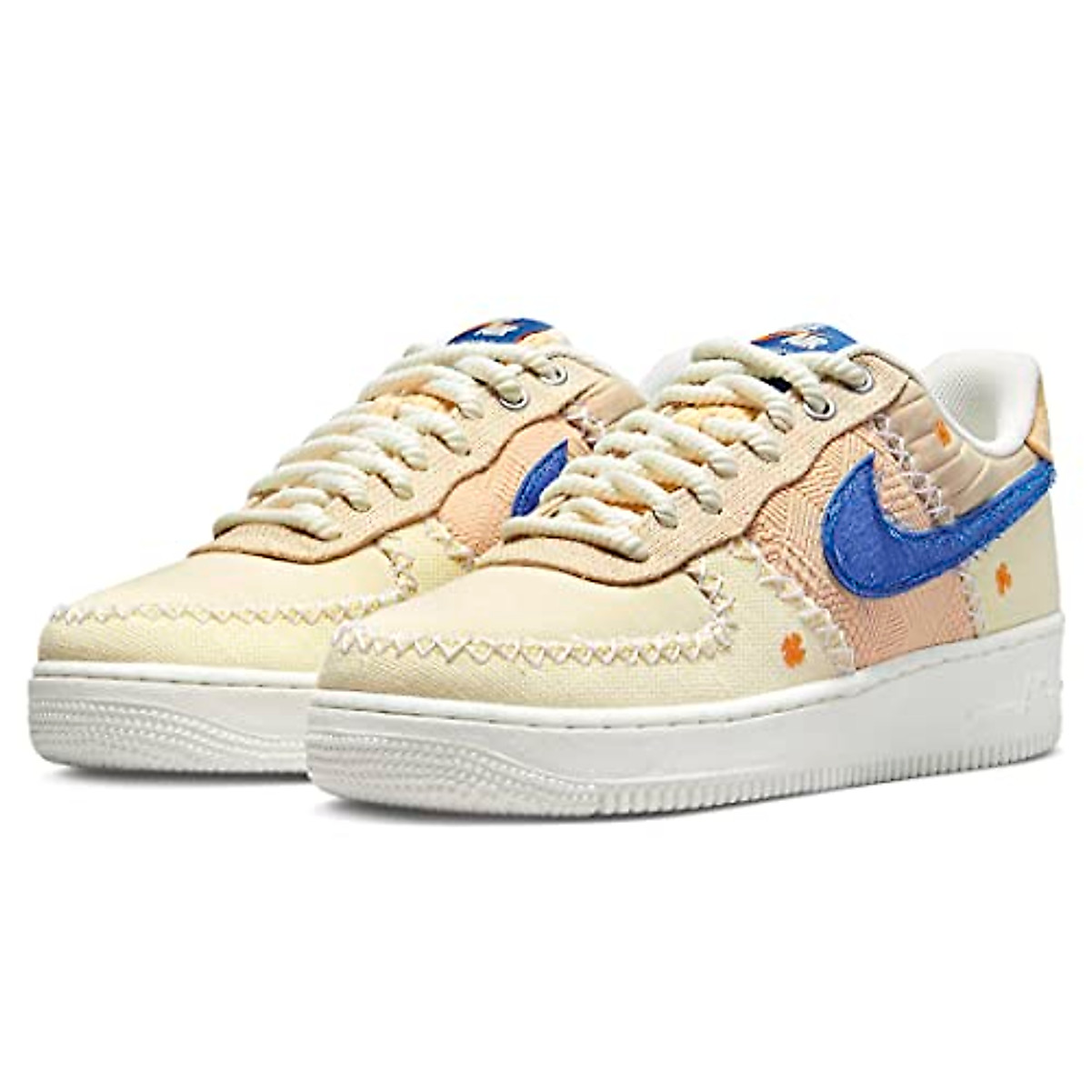 Nike Mens Air Force 1 Low DV2215 100 Los Angeles Flea - Size 10 Sail/Blue