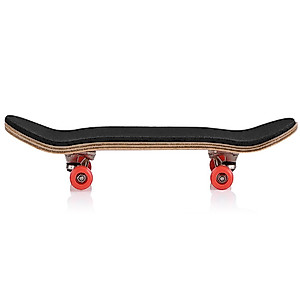 Yencoly Professional Mini Fingerboards,1Pc Maple Wooden+Alloy Fingerboard Finger Skateboards with Box Reduce Pressure Kids Gifts Finger Skateboard