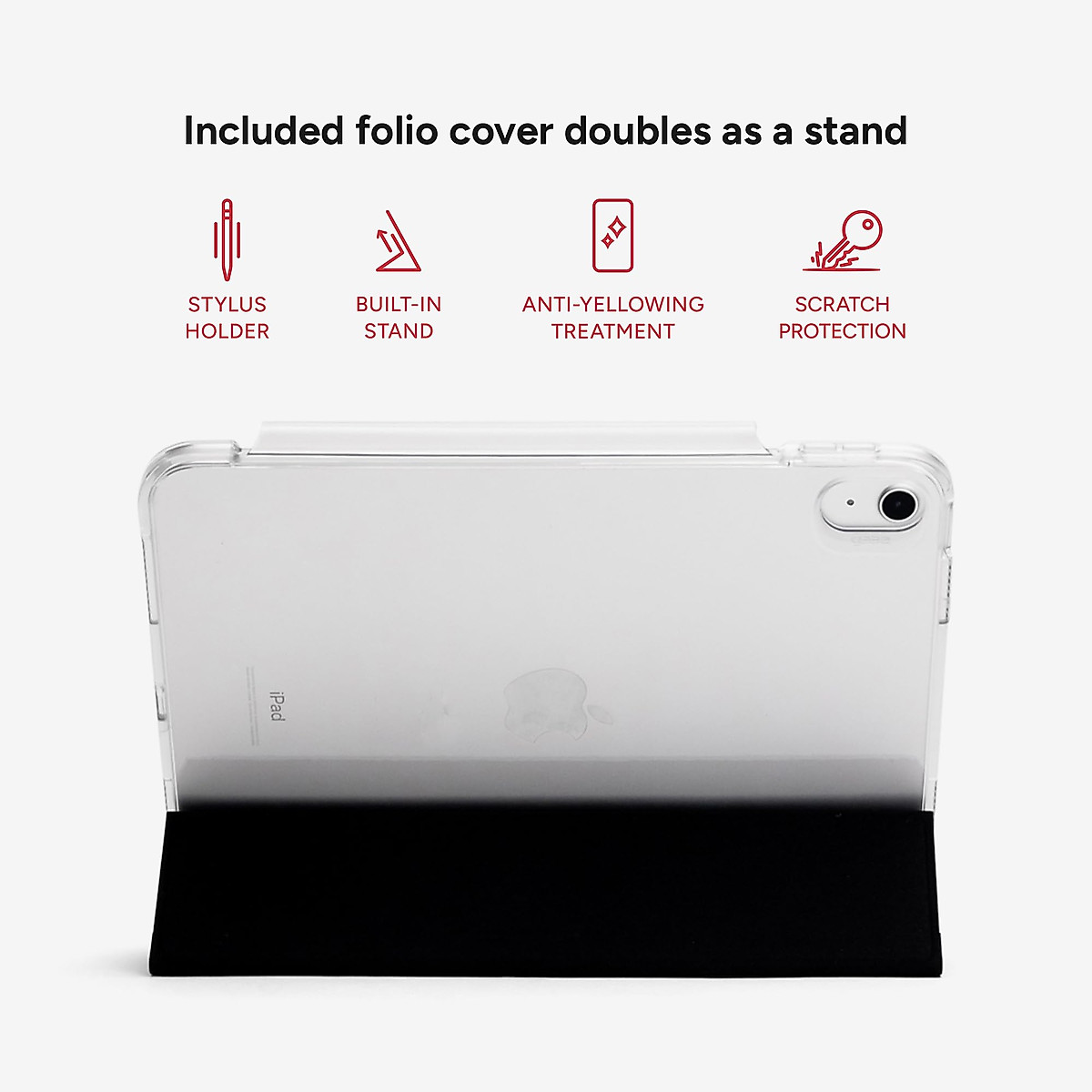 ZAGG Gear4 Crystal Palace Case for Apple iPad 11" (A16)/ 10.9 inch 10th Generation - Crystal Clear - Impact Shockproof D3O Material - 6.5ft Drop Protection