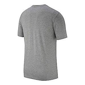 Nike Men's NSW Tee Just Do It Swoosh, Dark Grey Heather/Black, Small