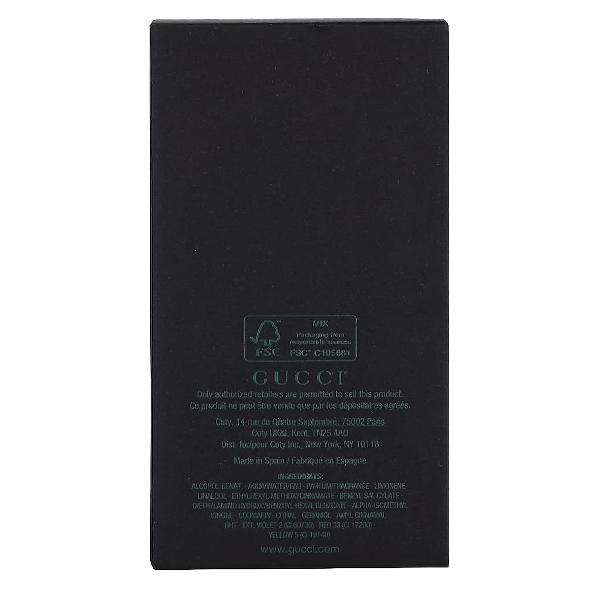 Gucci Guilty Black Pour Homme by Gucci EDT Spray/FN233610/3 oz/Men/