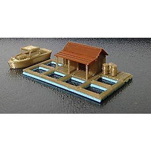 Outland Models Train Railway Layout Fishing Village Seawater Ponds N Scale 1:160