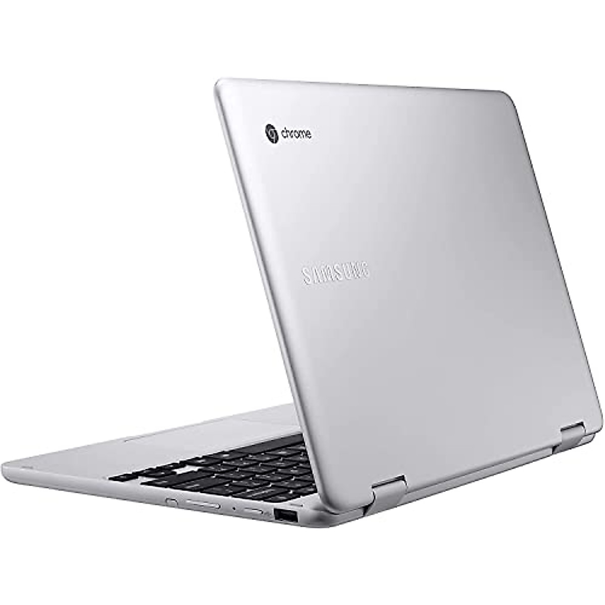 SAMSUNG Premium 2-in-1 Chromebook Plus V2 Laptop Computer, 12.2" FHD Touchscreen, Intel Celeron 3965Y, 4GB RAM, 64GB eMMC, Webcam, USB Type-C, Wi-Fi, Bluetooth, Chrome OS, Silver+JVQ Stylus Pen