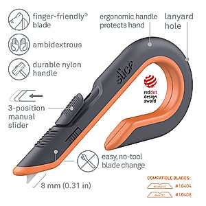 Bosch Blaze Pro GLM165-40 165ft Laser Distance Measure with Color Backlit Display & Slice 10400 Box Cutter, 3 Position Manual Button with Ceramic Blade