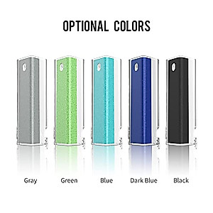 CLICK CLEAN Screen Cleaner, Fingerprint Proof Screen Cleaner Spray, All-in-One Cleaner with Microfiber and Shell for All Phones, Laptop and Tablet Screens (Grey)